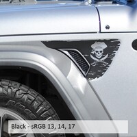 Personalized Custom Text Hood Vinyl Decals - Fits Jeep Wrangler or ...