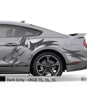 Coyote Wolf Side Graphic for Ford Mustang - Etsy