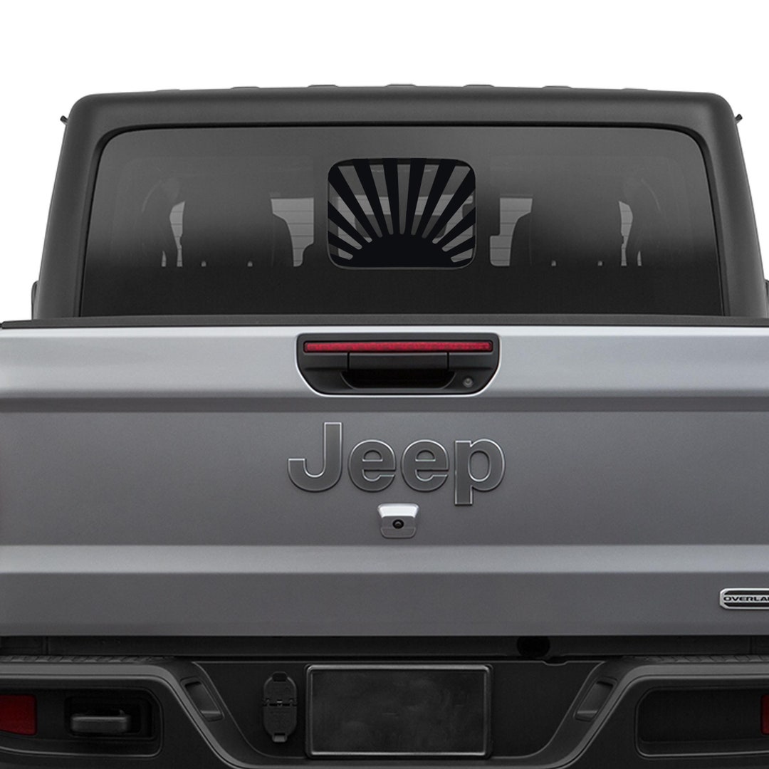 Rising Sun Vinyl Decal Rear Sliding Window Fits Jeep Gladiator 2020+ - Etsy