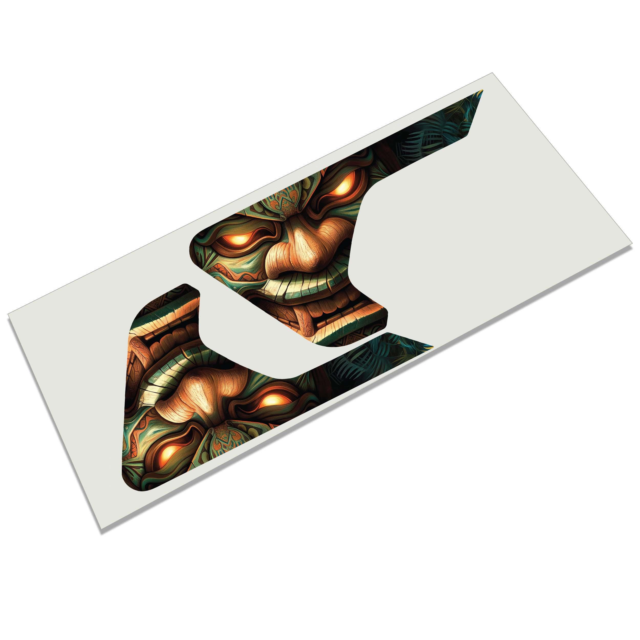 Tiki Totem of Fury 2pc Vinyl Fender Decal Set - Fits Jeep Wrangler Jl ...