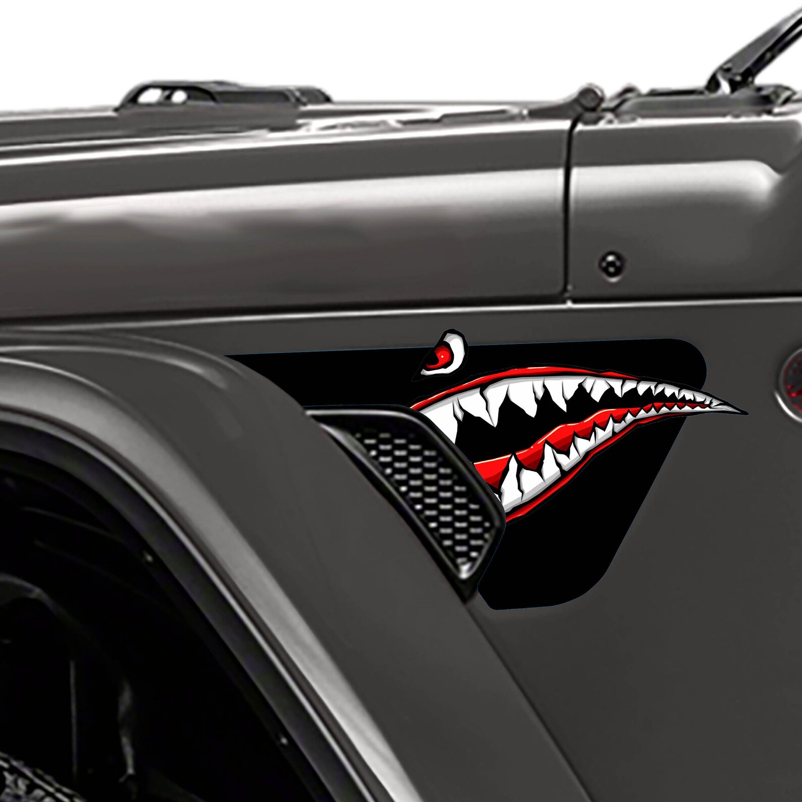 P-40 Warhawk Fender Vent Graphic Decal Set - Fits Jeep Wrangler Jl/jeep ...
