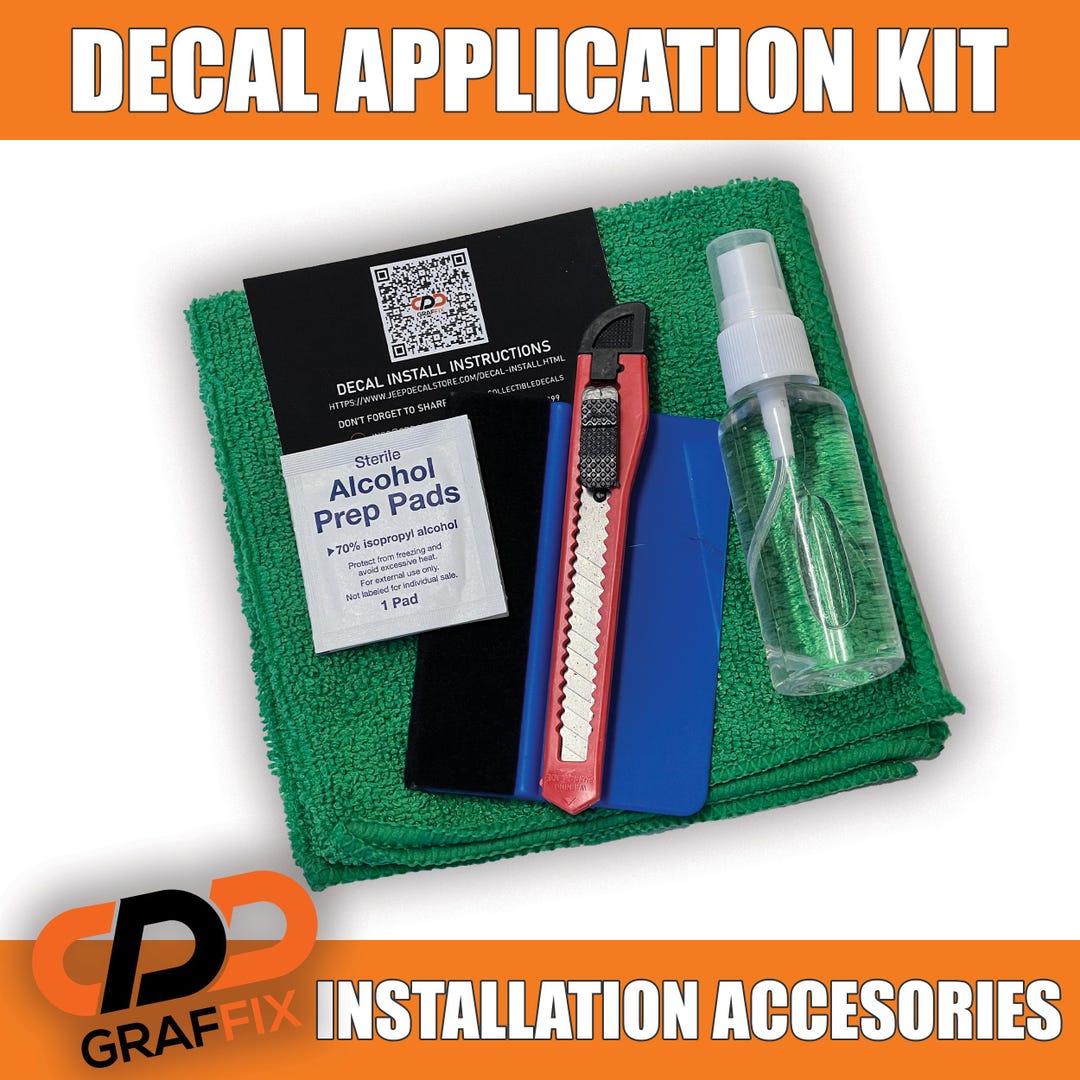 Vinyl Decal Wet Dry Installation Kit DIY Vinyl Sign Sticker Applicator ...