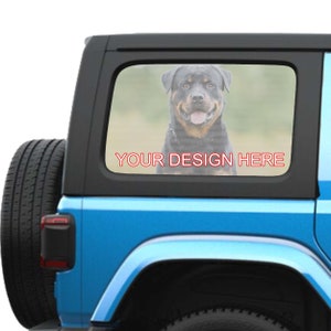 Design Your Own Custom Personalized Printed Perforated See-thru Window ...