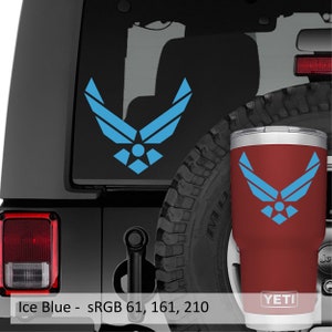 U.S. Air Force Insignia Vinyl Decal | Military USAF Sticker for Car ...