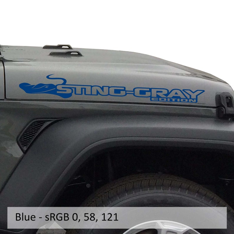 Sting-gray Edition Hood Decal Set Custom Off-road Graphics for Jeep ...