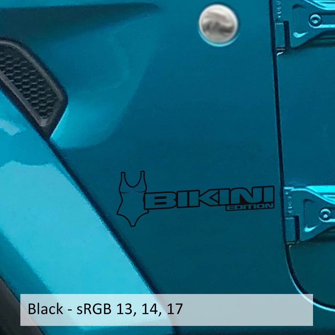 Bikini Pearl Edition Vinyl Transfer Fender Decals, Custom Off-road ...