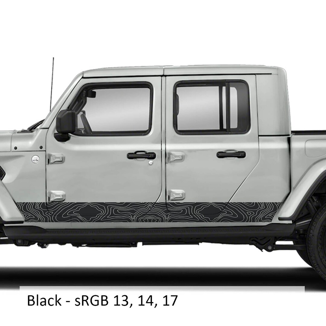 Topographic Body Side Skirt Stripe Kit - Fits 2020 - Current JT ...