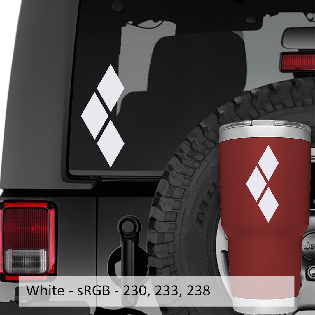 Harley Triple Stacked Diamond Vinyl Transfer Decal Custom Automotive ...