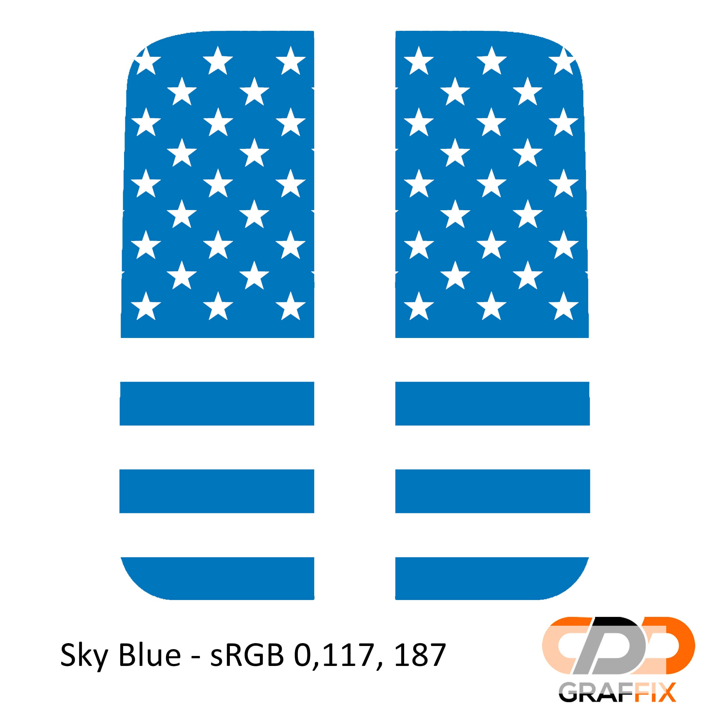 American Flag Side Window Vinyl Decal Set Fits 2018 Jeep - Etsy