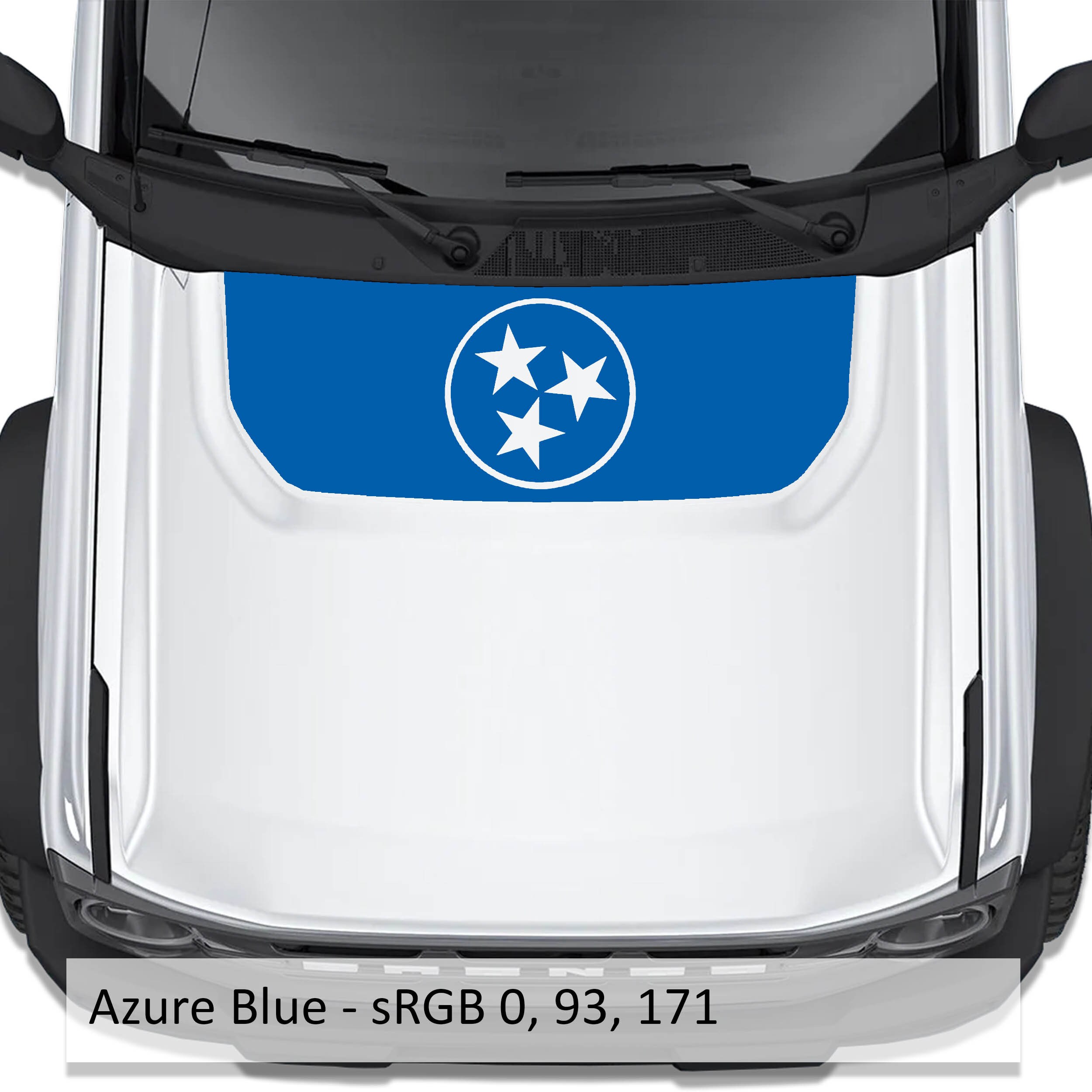 Tennessee Flag Blackout Hood Vinyl Decal Fits Ford Bronco 2021-2023 - Etsy