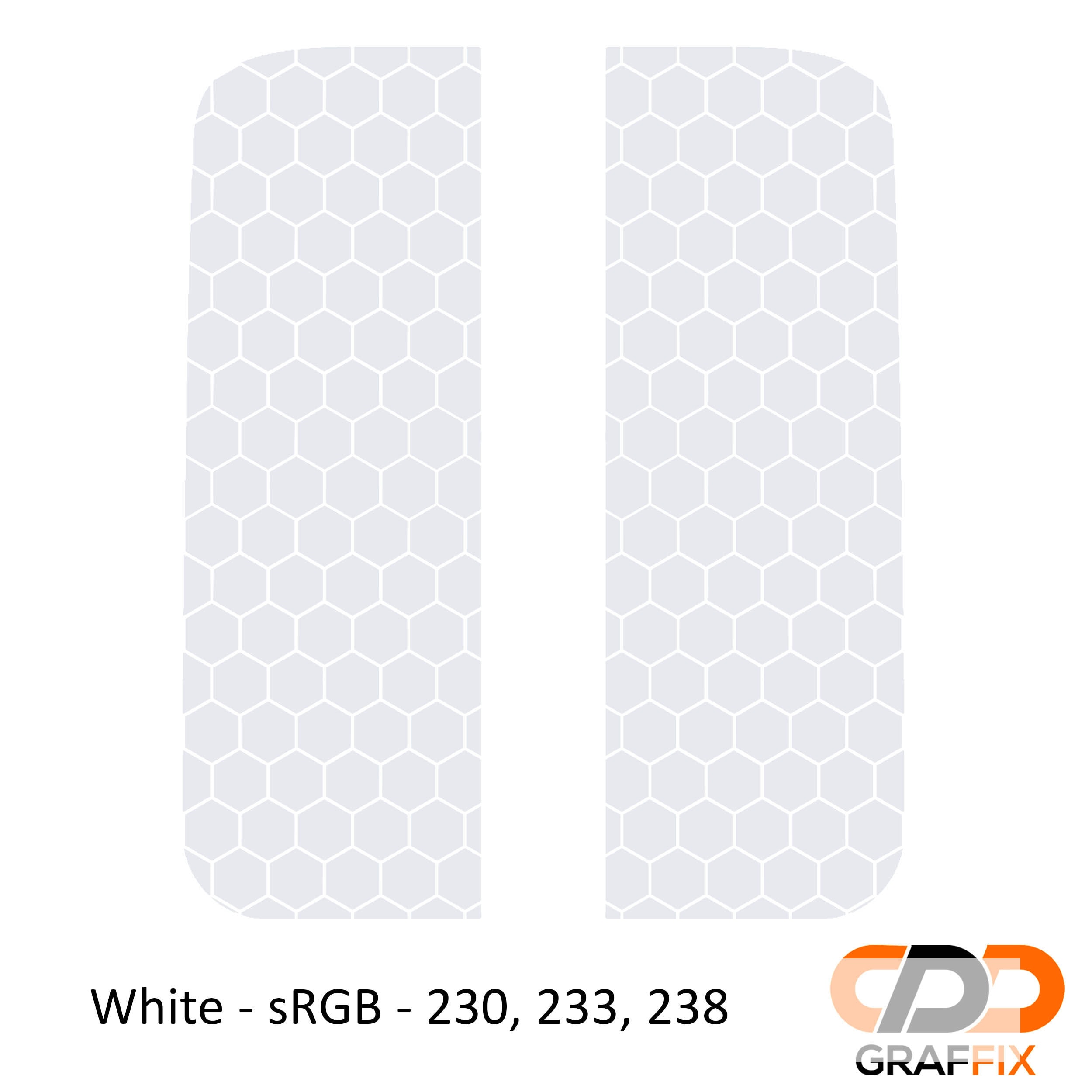 Honeycomb Hex Mesh Pattern Side Window Vinyl Decal Set - Fits 2018 ...
