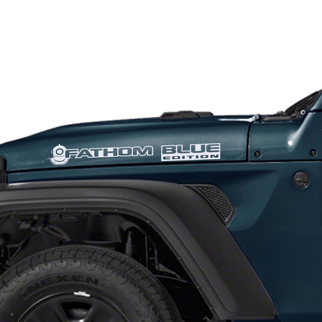 Fathom Blue Edition Hood Vinyl Decal Set Custom Off-road Graphics for ...