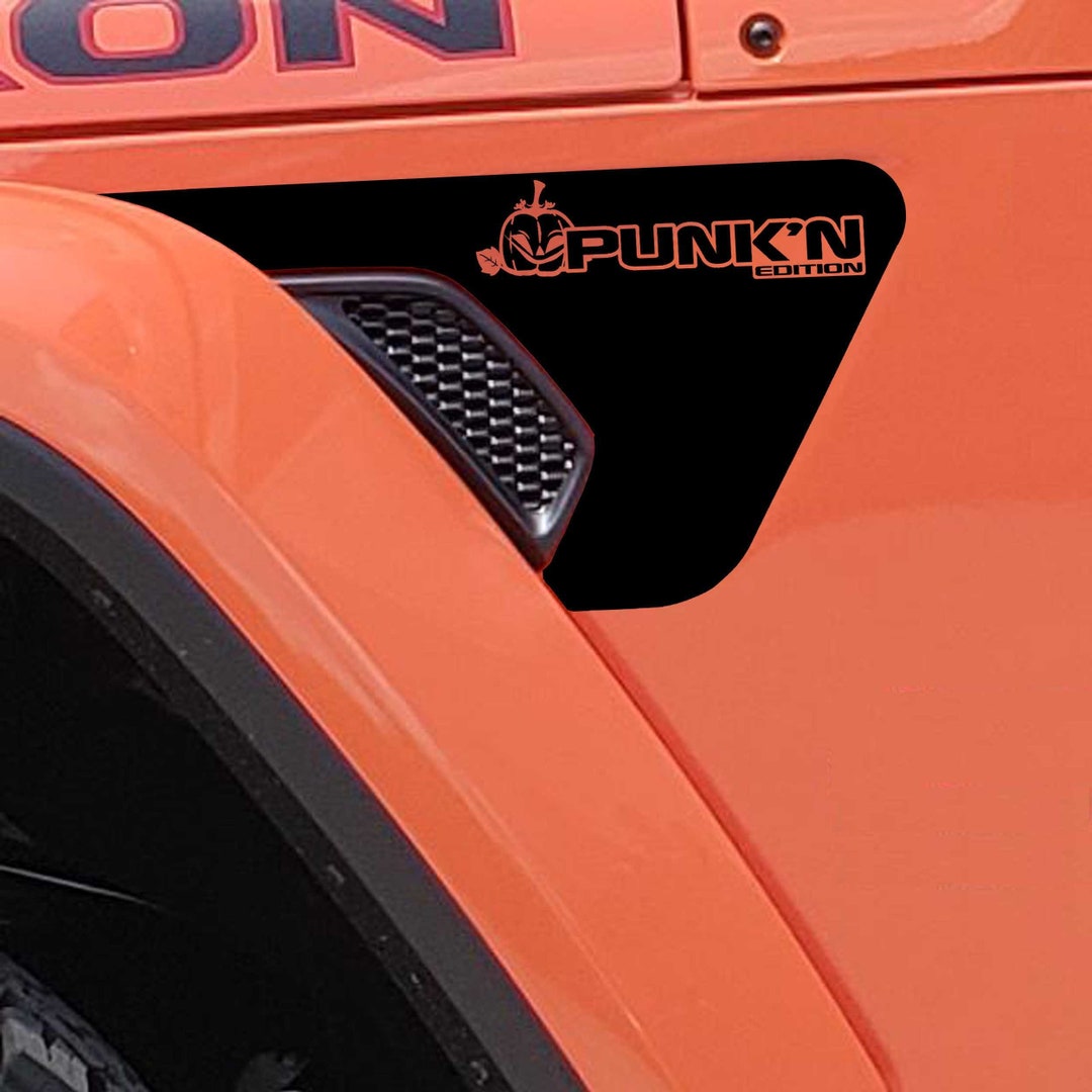 Punk'n Edition Fender Vent Vinyl Decal - Fits Jeep Wrangler Jl/jeep ...
