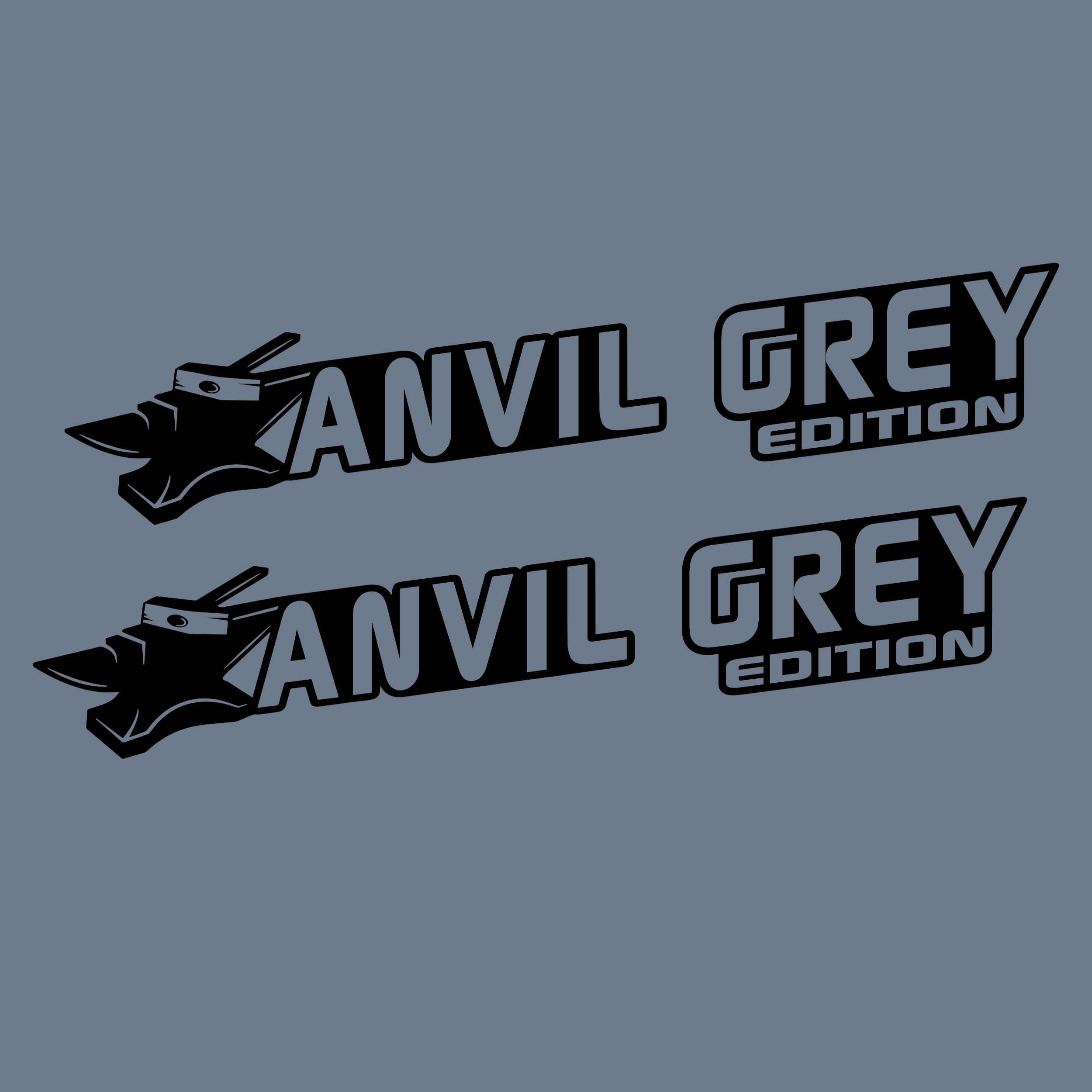 Anvil Grey Edition Vinyl Transfer Hood Decals, Custom Off-road Graphics ...