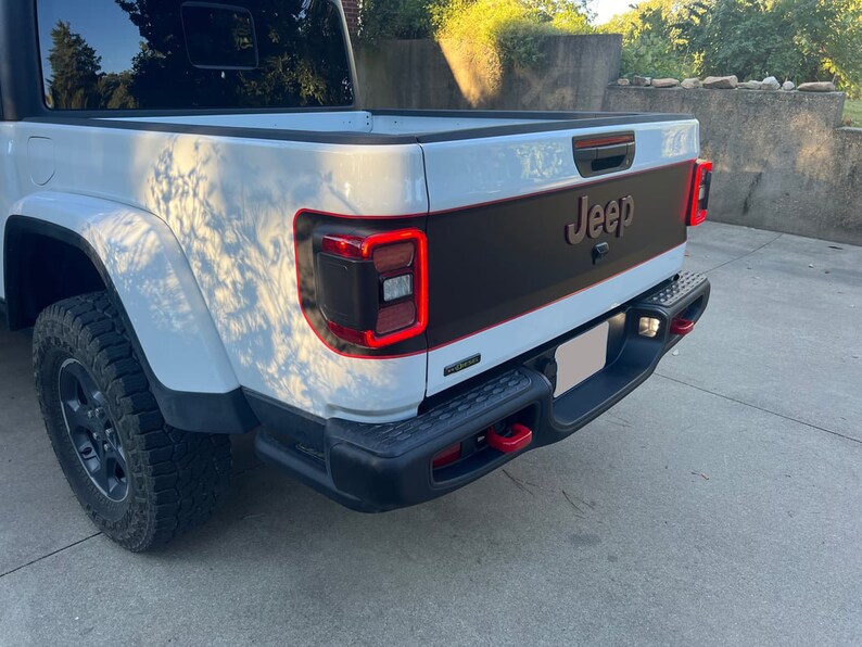 JT Tailgate Bordered Blackout Graphic Vinyl Decal Fits Jeep - Etsy