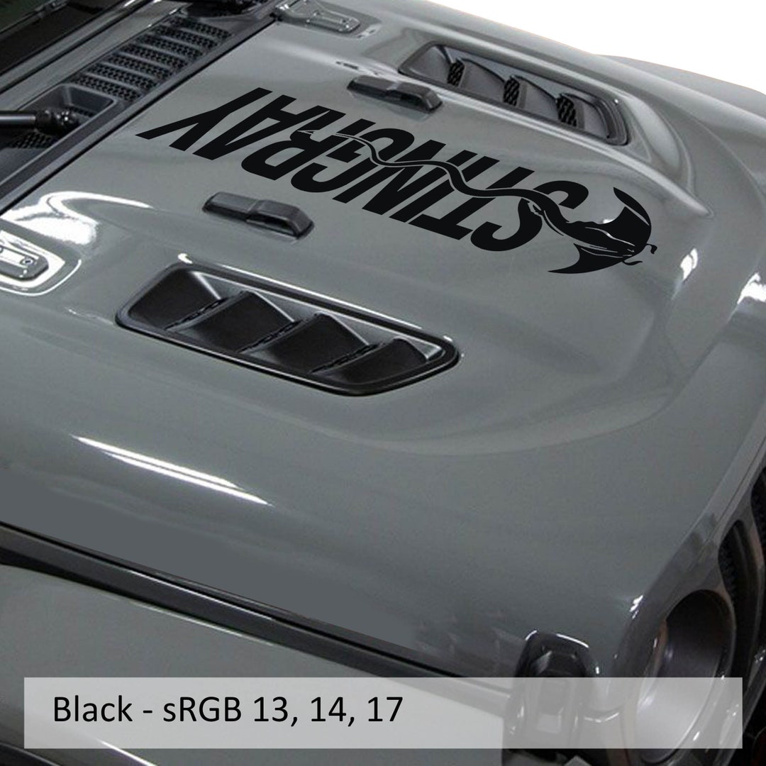 Stingray Power Dome Hood Vinyl Decal | Custom Muscle Car Graphic for ...