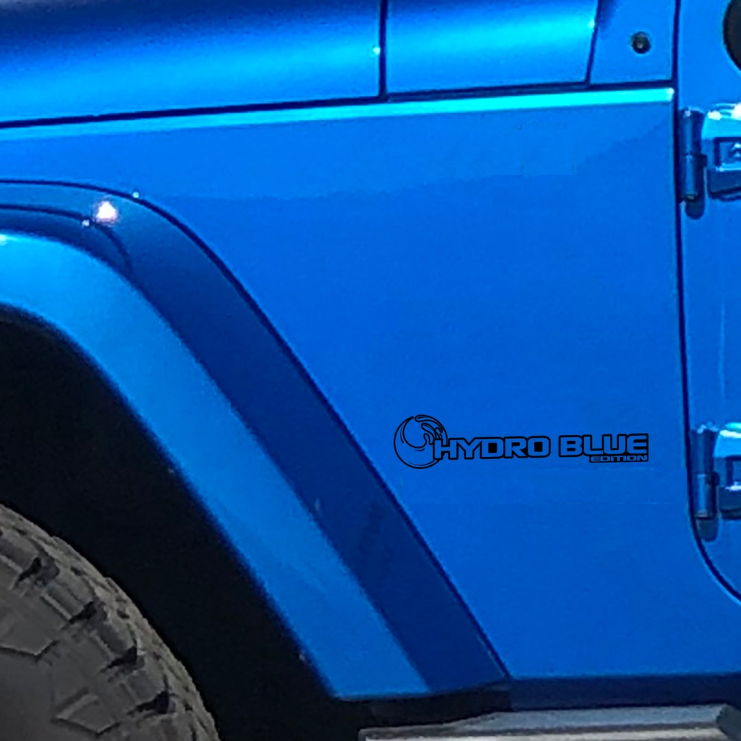 Hydro Blue Edition Vinyl Transfer Fender Decals, Custom Off-road ...