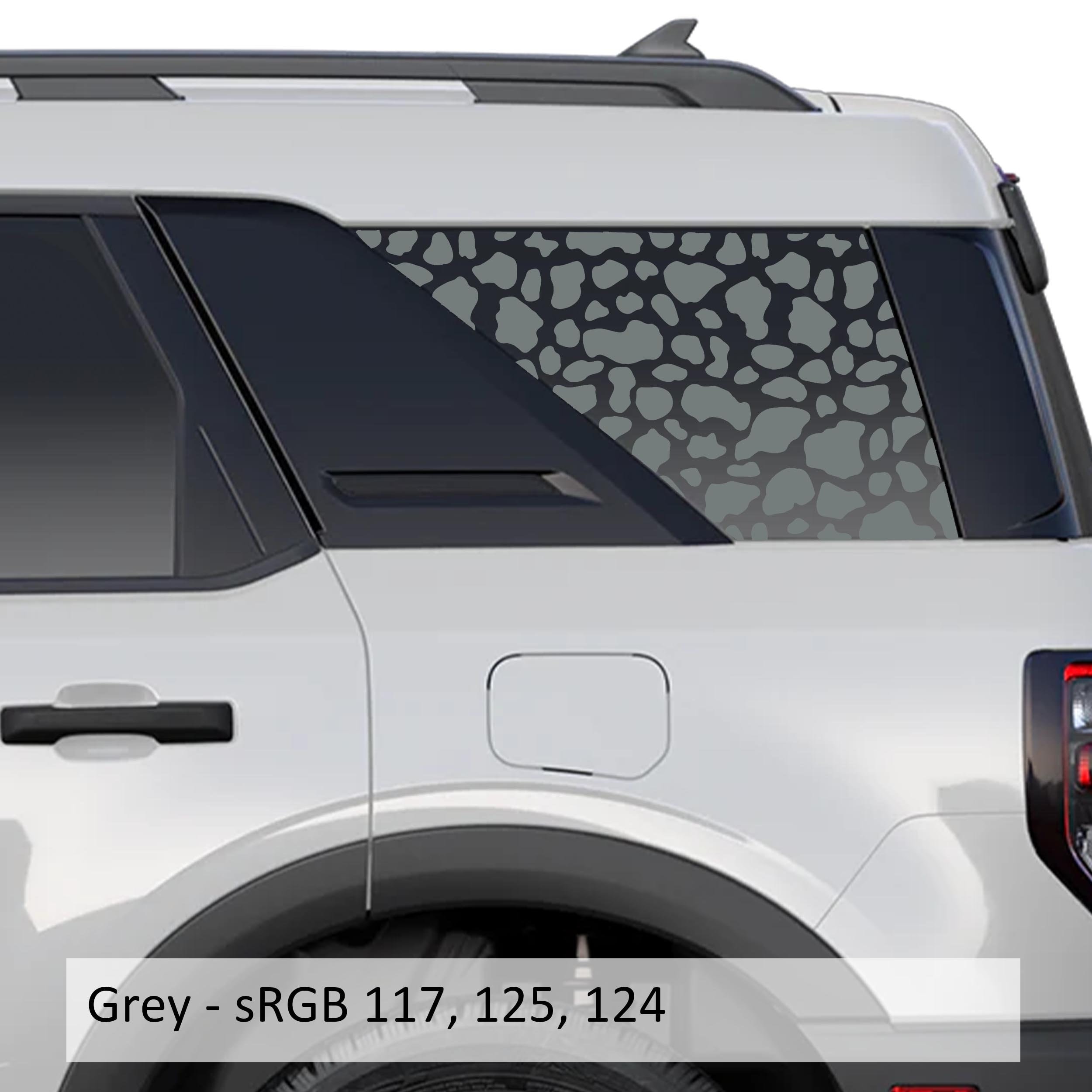 Cow Print Rear Quarter Window Decals Fits 2021+ Bronco Sport - Etsy Canada