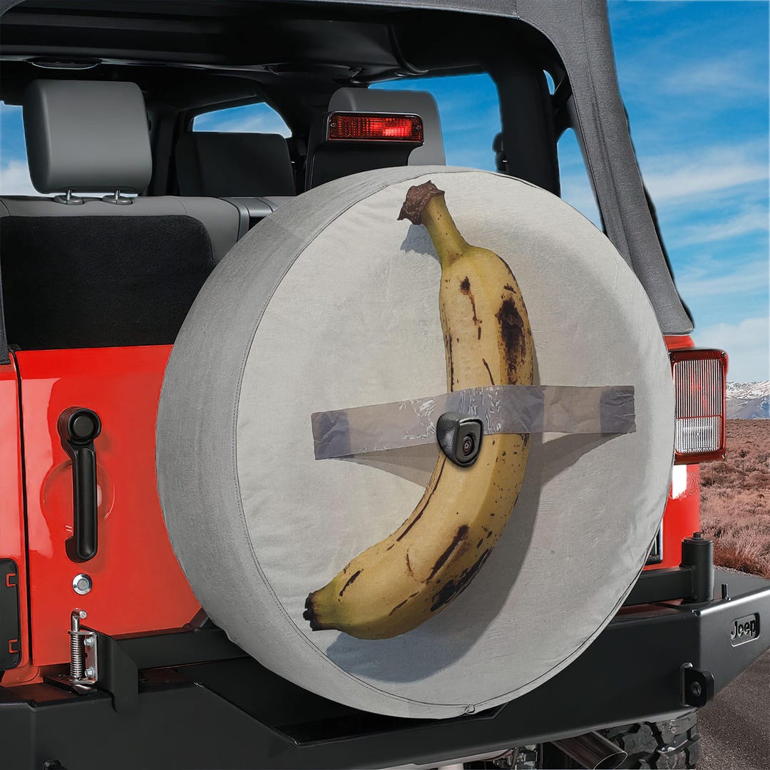 Spare Tire Duct-taped Banana Wheel With Backup Camera Hole Option for ...