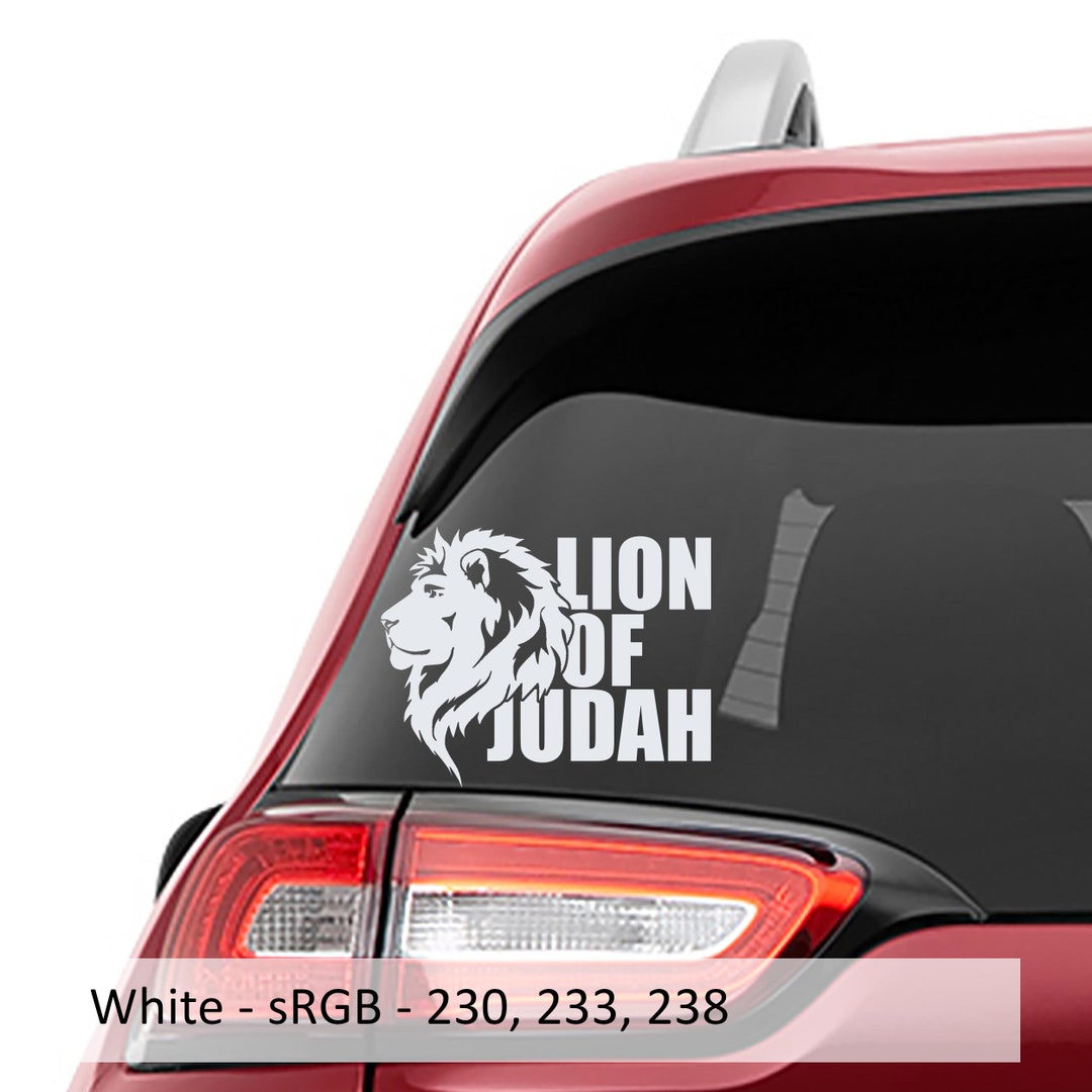 Lion Judah Yeshua Lamb Jesus Christ Cross Christian GOD Bible Vinyl ...