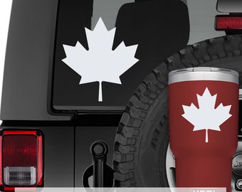 Canadian Maple Leaf Outline Vinyl Decal Sticker Canada - Etsy