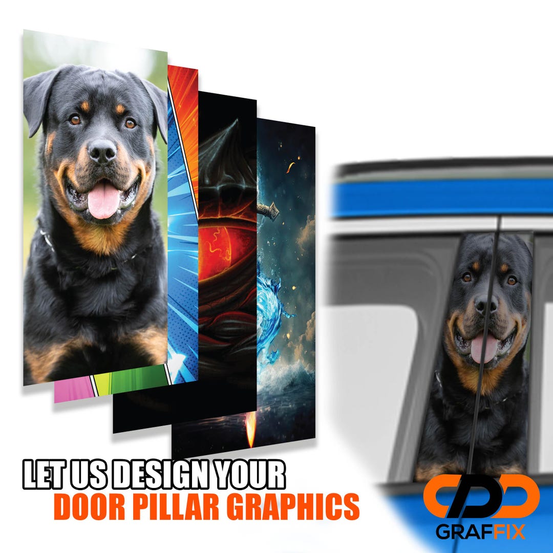 Design Your Own Custom Personalized Car Doors Livery Pillar Decal ...