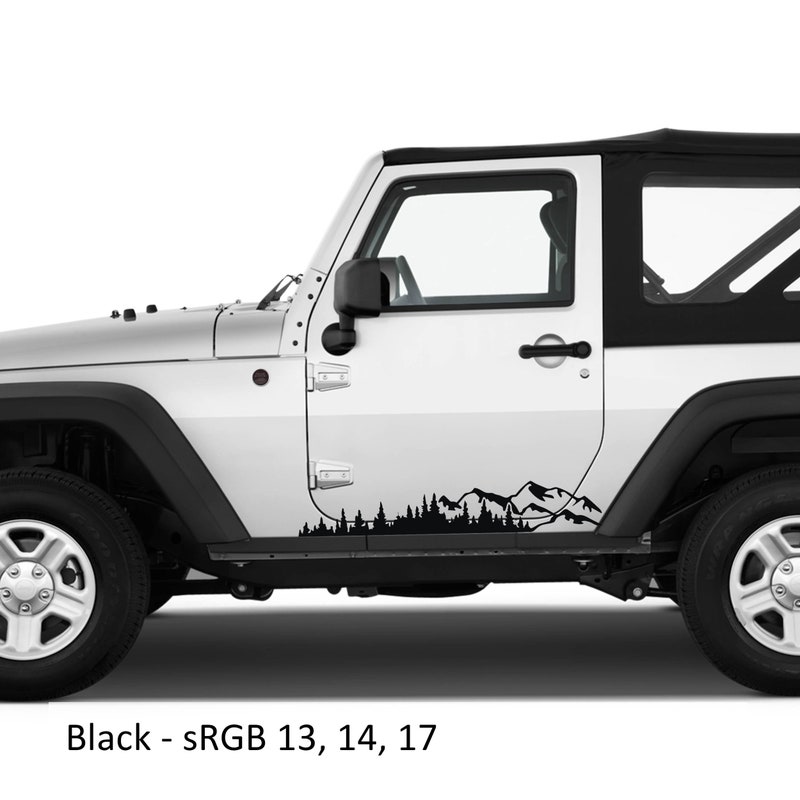 Jeep Mountain Decal - Etsy