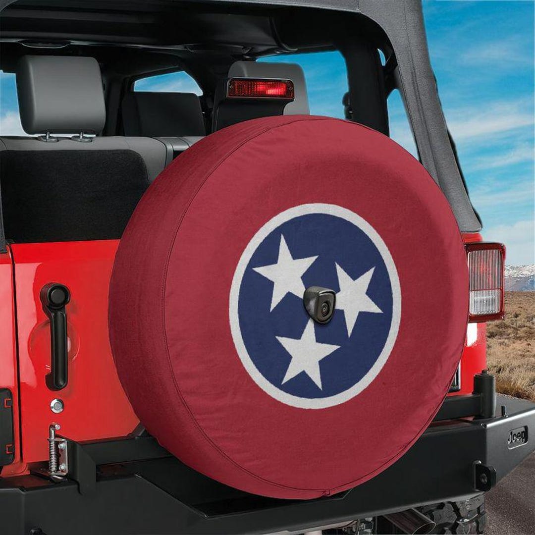 Spare Tire Tennessee Flag Cover With Backup Camera Hole Option for ...