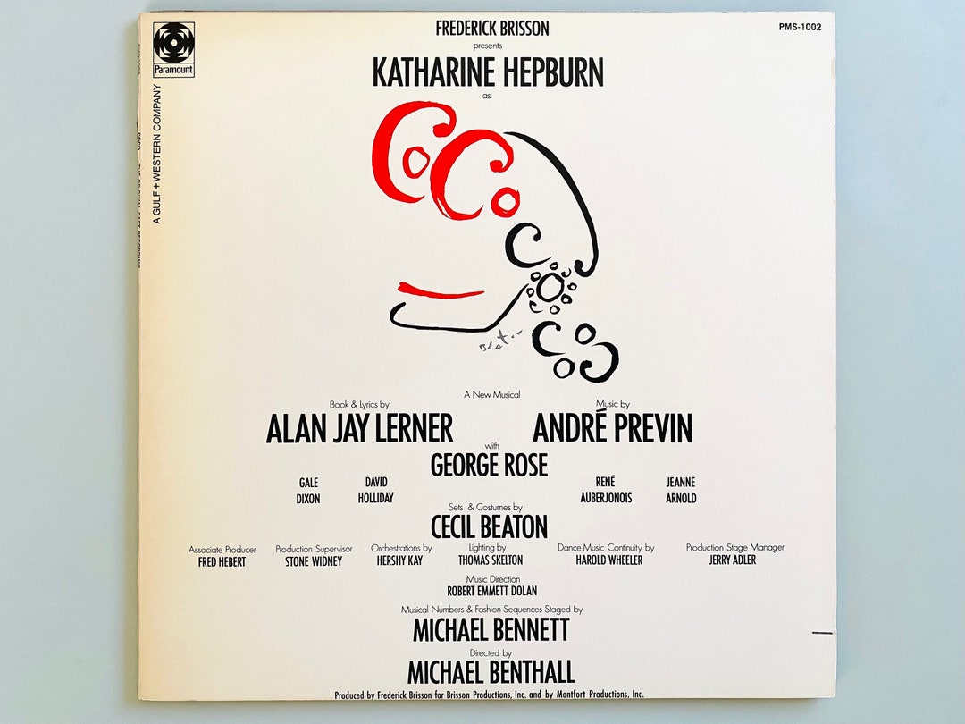 Coco - Katharine Hepburn - A New Musical - 1970 - Paramount Records ...