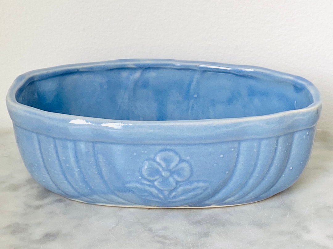 Vintage Cookson Pottery Blue Mini Planter Pattern 866 - Flower Pot ...