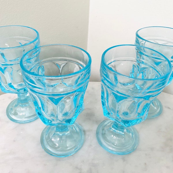 Blue Drinking Goblets - Etsy