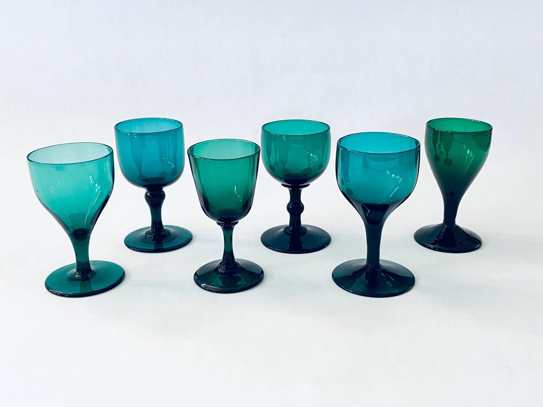 Antique Early 19th Century British George IV Hand Blown Bristol Teal ...