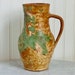 Antique Tall Traditional Redware Pitcher Flow Glaze Home Decor ...