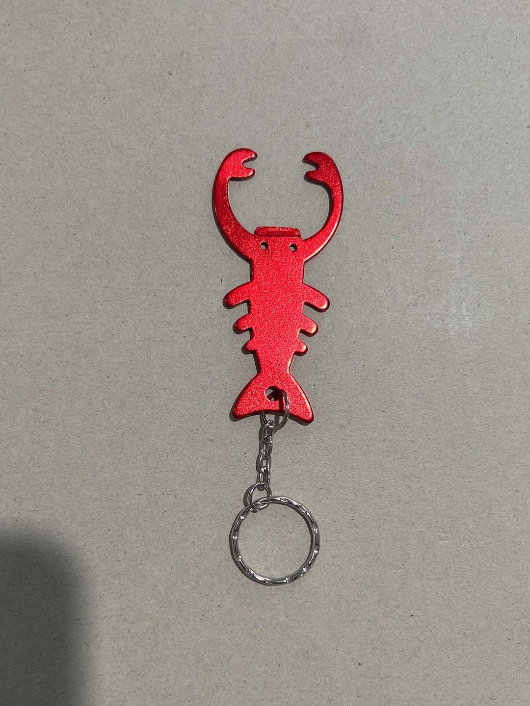 Lobster Bottle Open Key Chain - Etsy