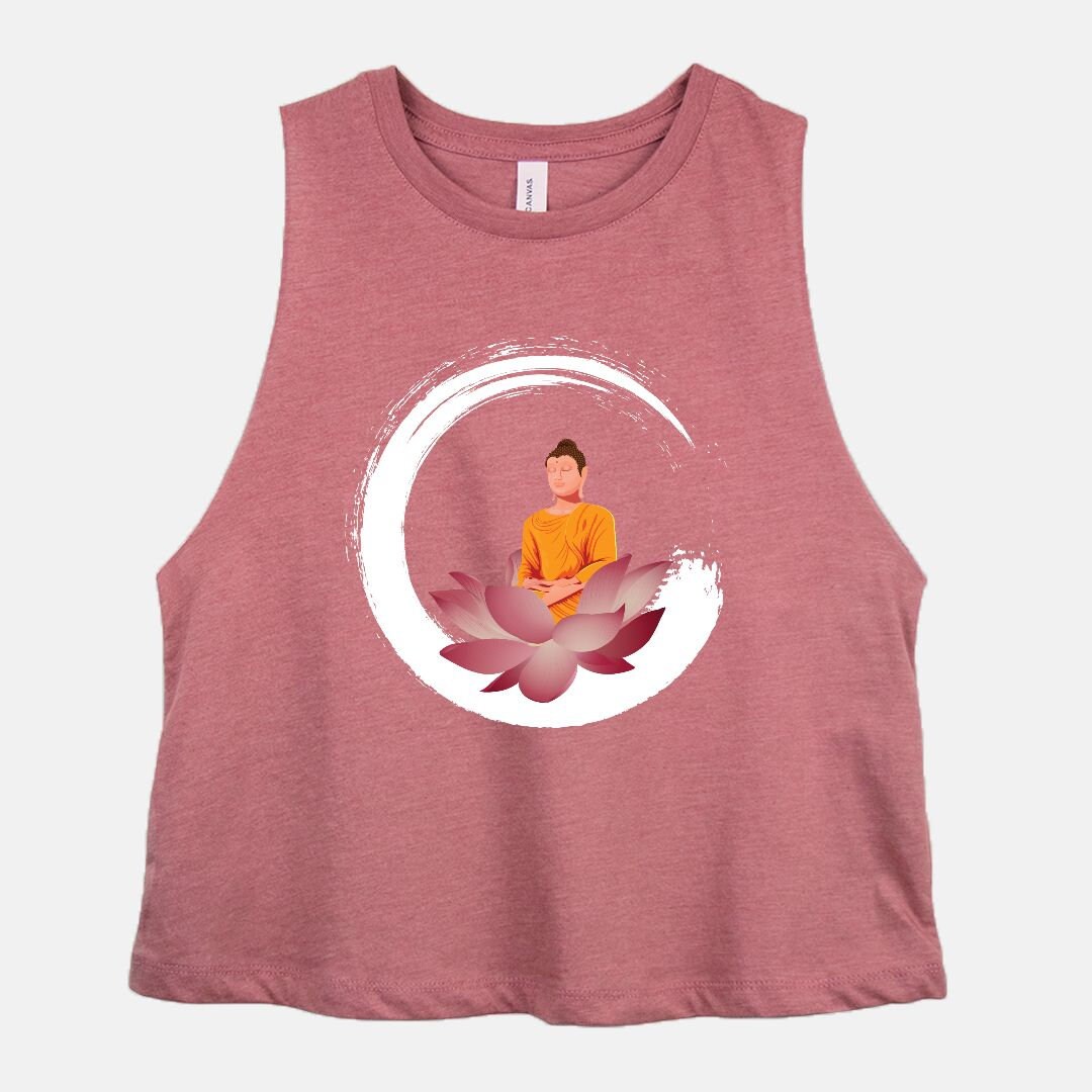 Lotus Flower Enso Circle Yoga Top, Shirt, Zen Meditation Shirt, Gifts ...