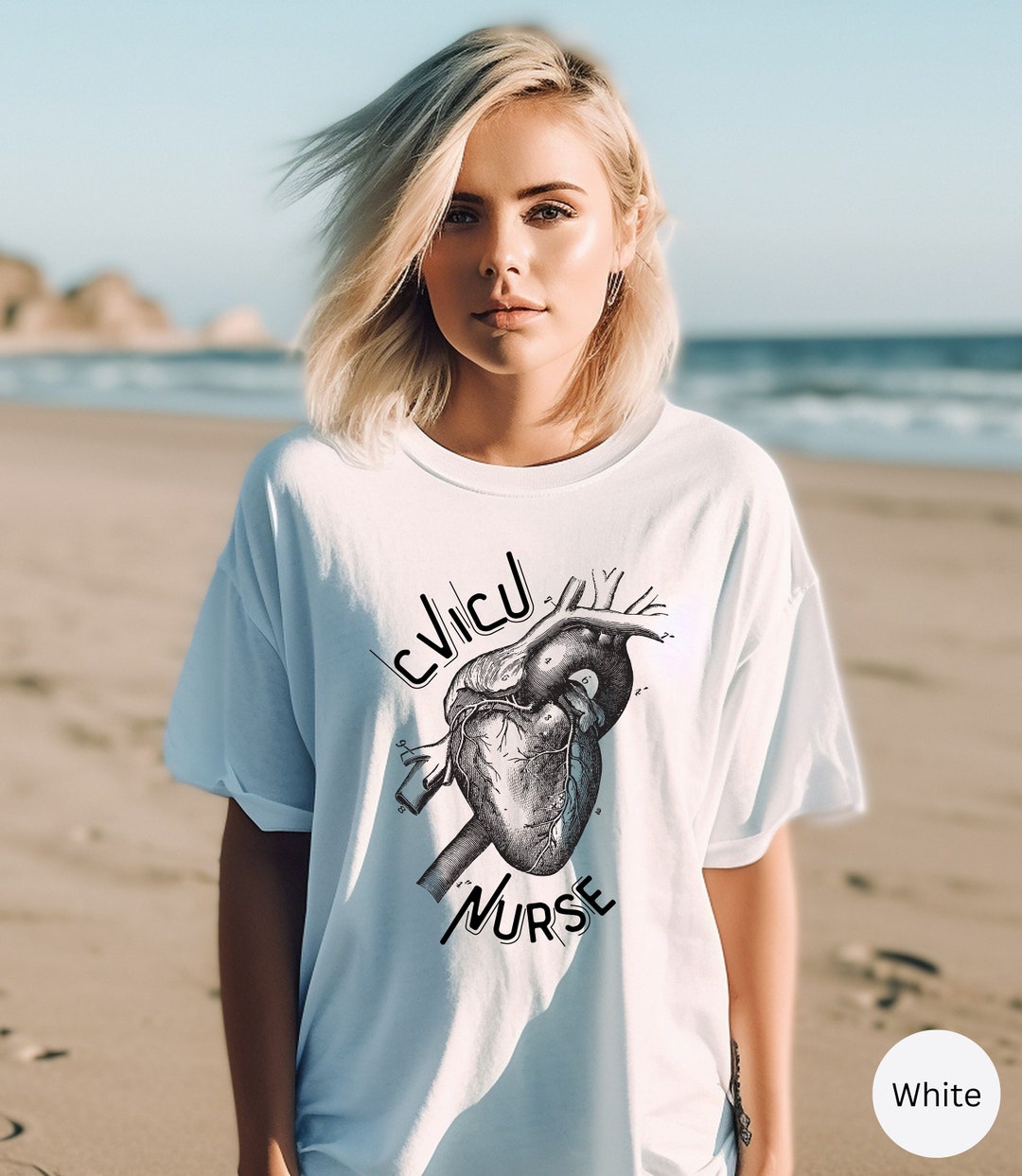 CVICU Cardiac Nurse Heart Flow Anatomy Shirt, Cath Lab RN T-shirt, CCU ...