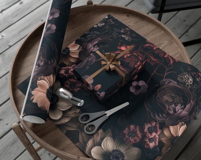 Lucia | Printed Moody Floral Save the Dates, Wedding Save the Date ...
