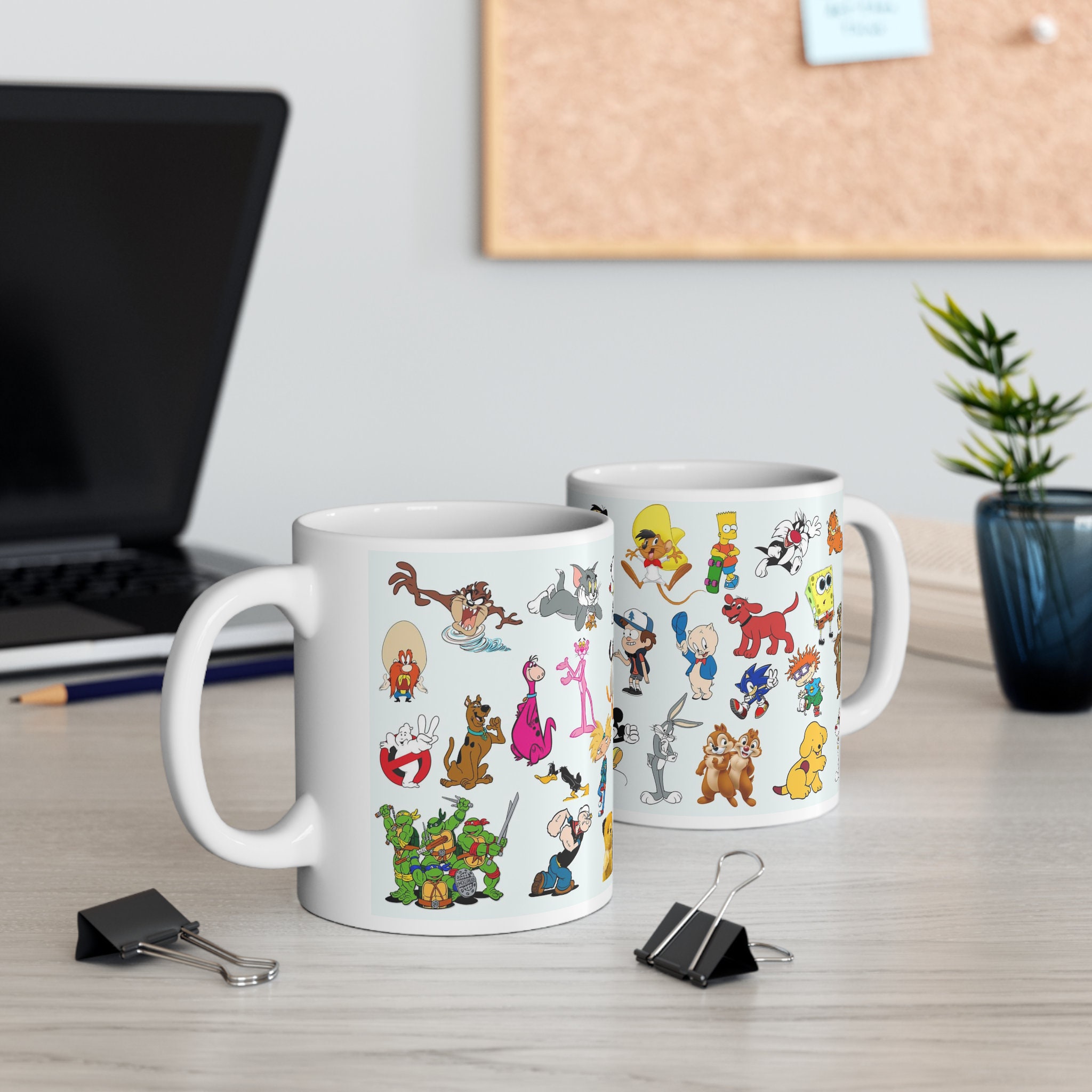 11 & 15 Oz Classic Cartoon Mug Sublimation Mug Template - Cricut Mug ...