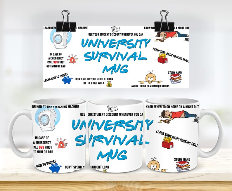 11 & 15 Oz University Mug Sublimation Mug Template - Cricut Mug Press ...