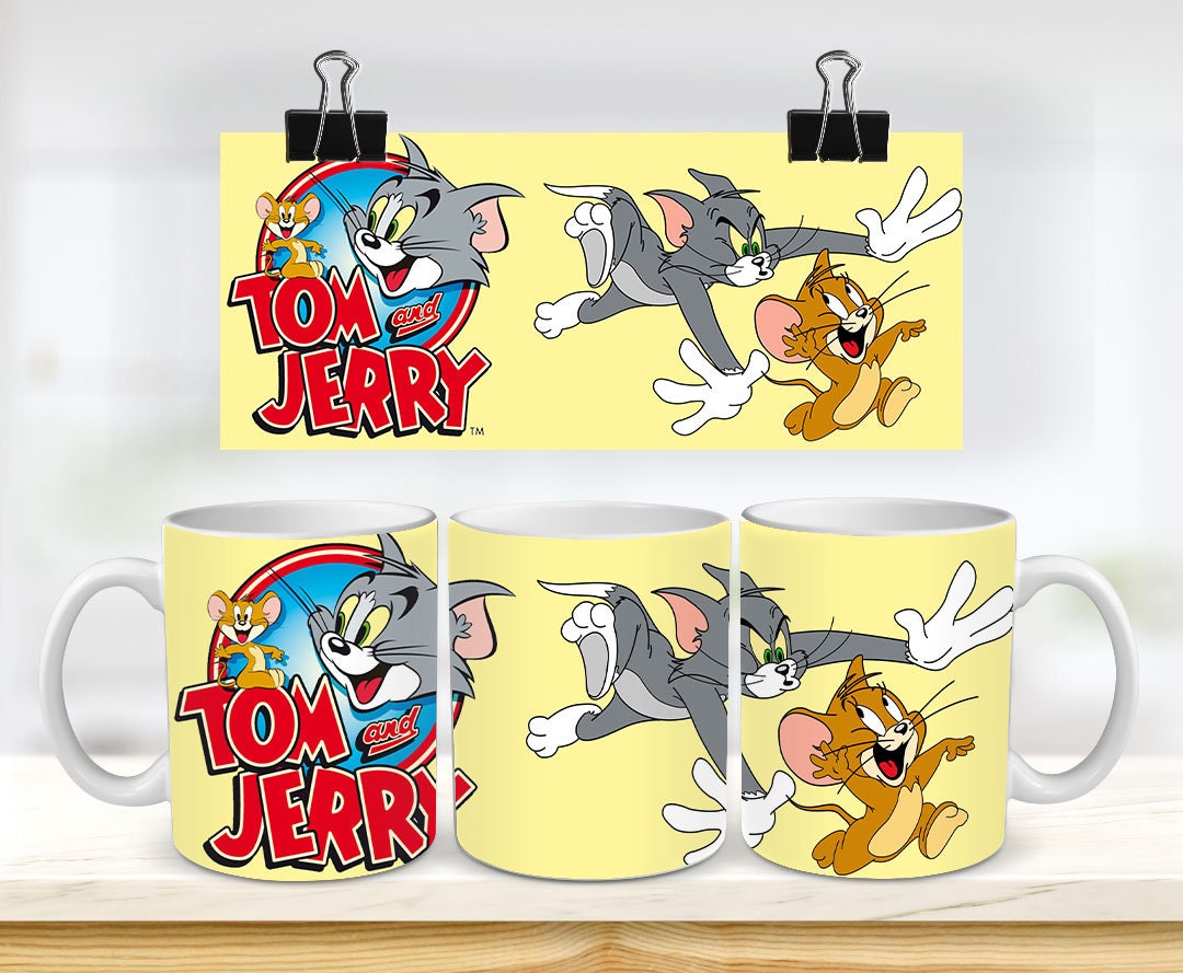 11 & 15 Oz Tom and Jerry Mug Sublimation Mug Template Cricut - Etsy