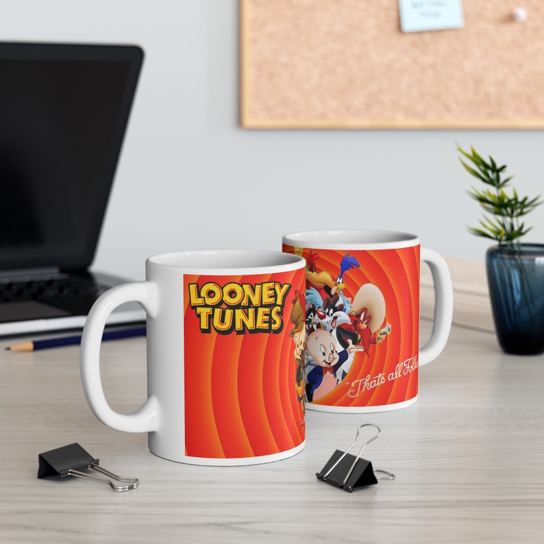 11 & 15 Oz Looney Tunes Mug Sublimation Mug Template - Cricut Mug Press ...