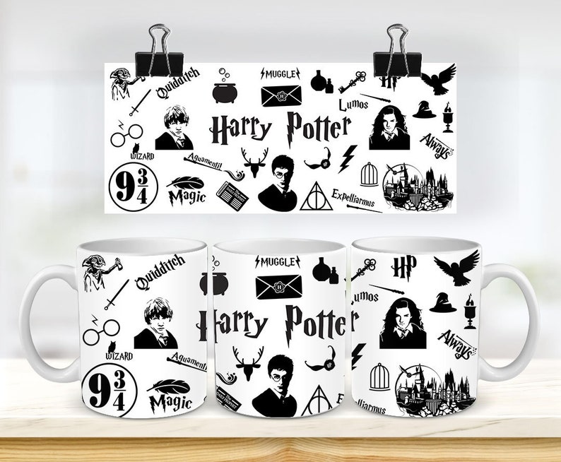 11 & 15 Oz HP Mug Sublimation Mug Template Cricut Mug Press - Etsy