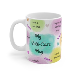 11 & 15 Oz My Self Care Mug Sublimation Mug Template - Cricut Mug Press ...