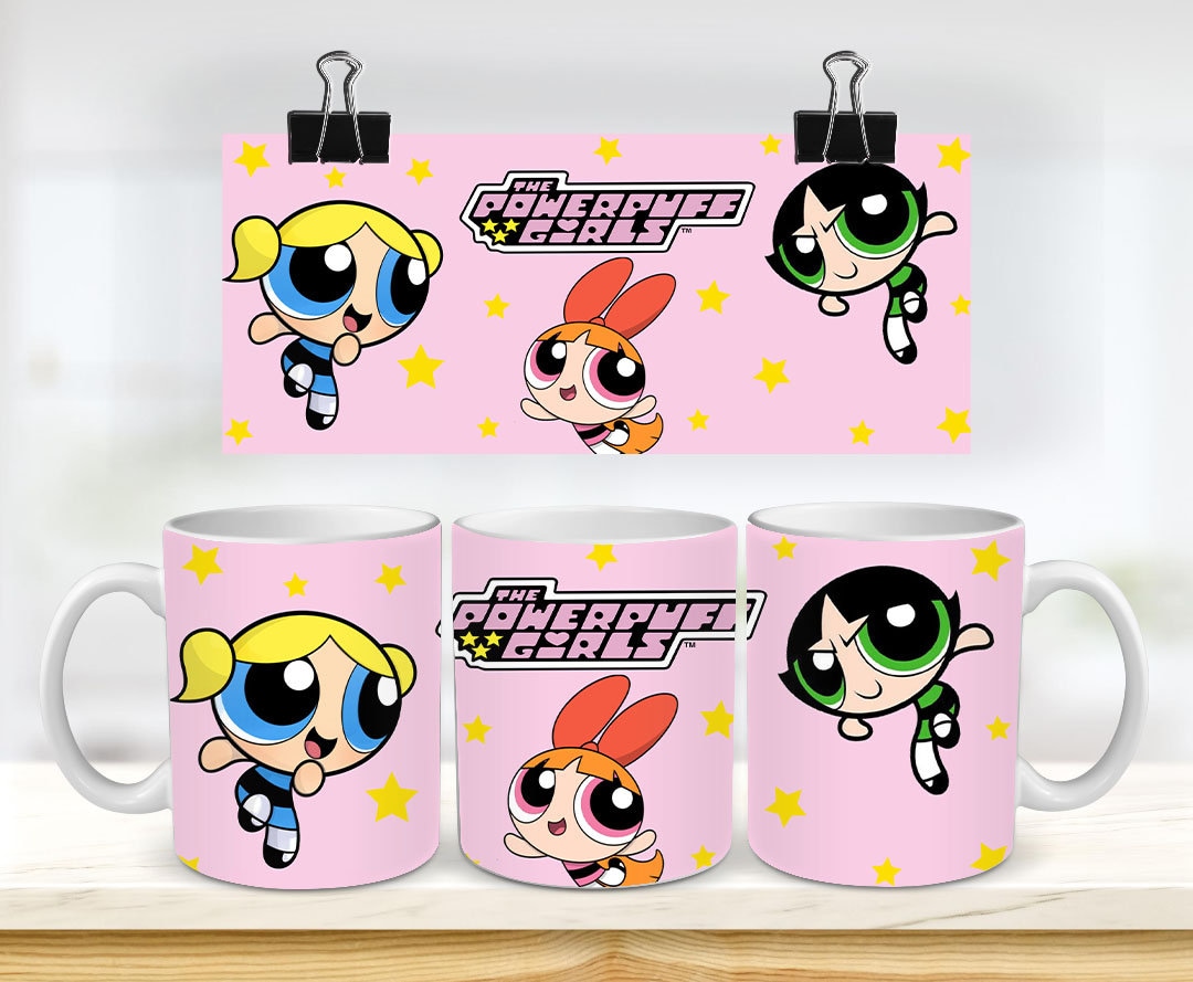 11 & 15 Oz Powerpuff Girls Sublimation Mug Template - Cricut Mug Press ...