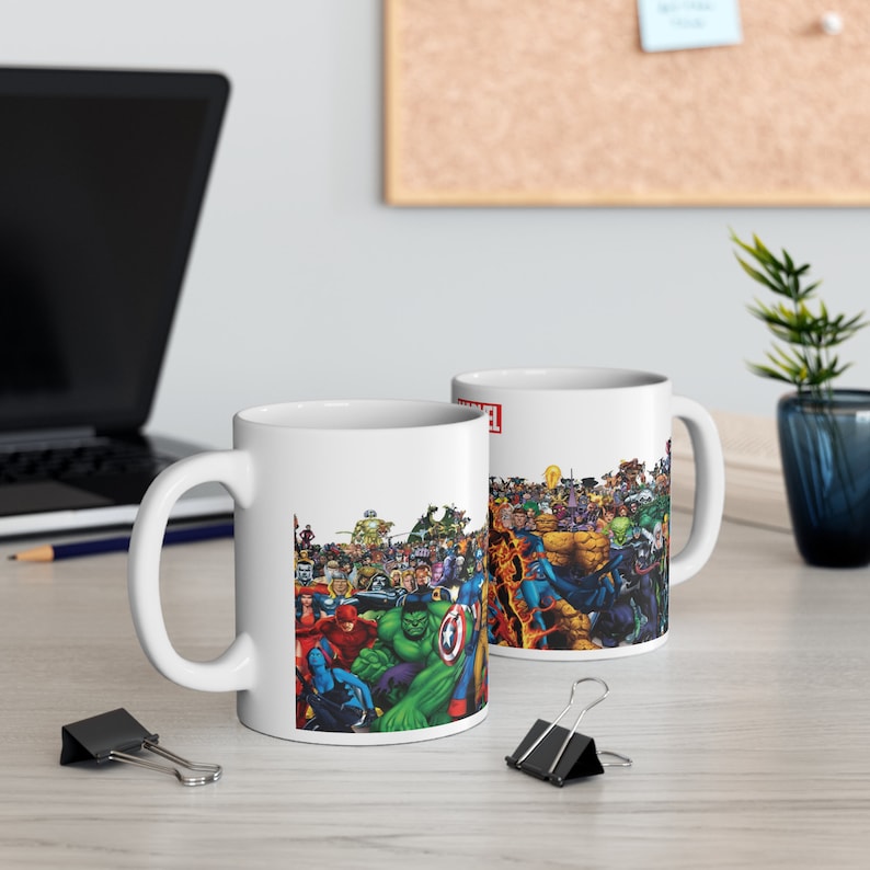 11 & 15 Oz Marvel Sublimation Mug Template - Cricut Mug Press ...