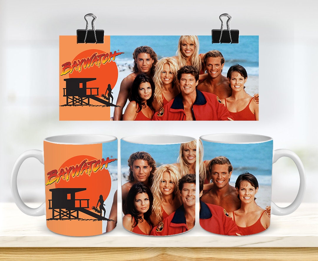 11 & 15 Oz Baywatch Mug Sublimation Mug Template - Cricut Mug Press ...