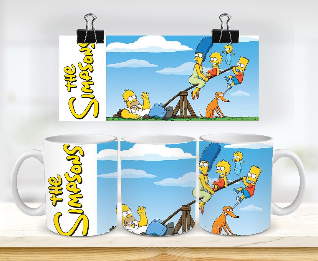 11 & 15 Oz the Simpsons Sublimation Mug Template - Cricut Mug Press ...