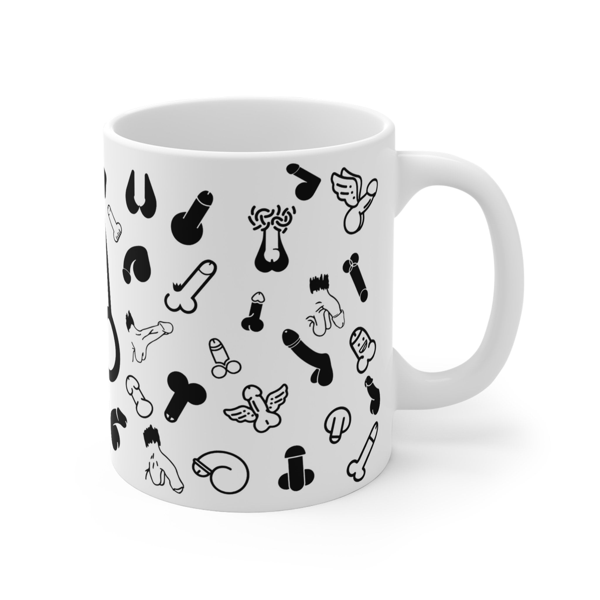 11 & 15 Oz Willy Mug Sublimation Mug Template - Cricut Mug Press ...