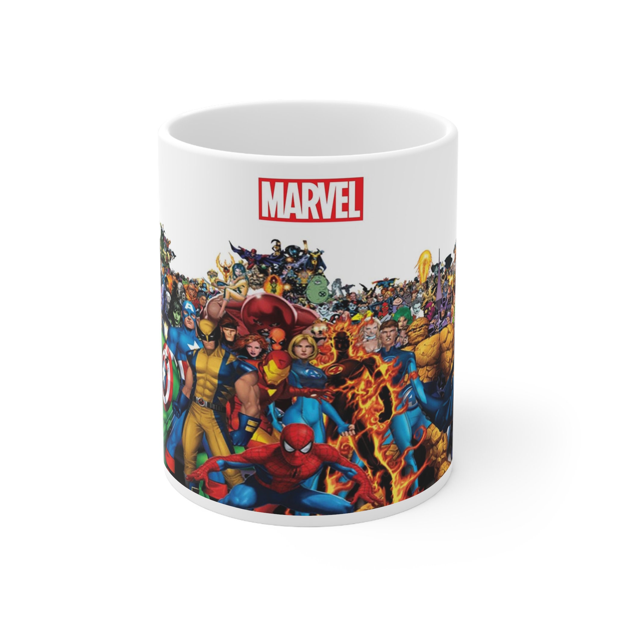 11 & 15 Oz Marvel Sublimation Mug Template - Cricut Mug Press ...