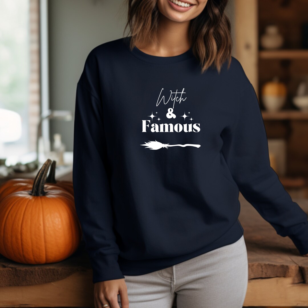Witch and Famous, Halloween Sweater, Witch Jumper - Etsy